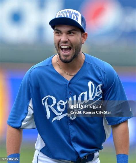Kansas City Royals First Baseman Eric Hosmer Wears A Hat Made By