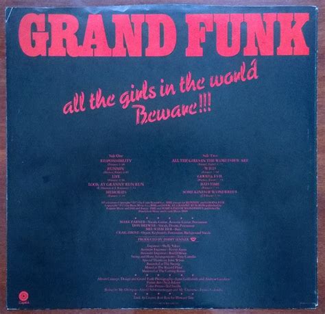 Buy Grand Funk Railroad All The Girls In The World Beware Lp