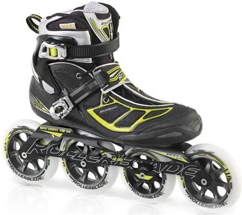 Rollerblade Tempest 110 Black/Green скоростные ролики