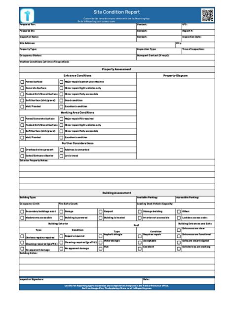 41 Site Condition Report Template Pdf