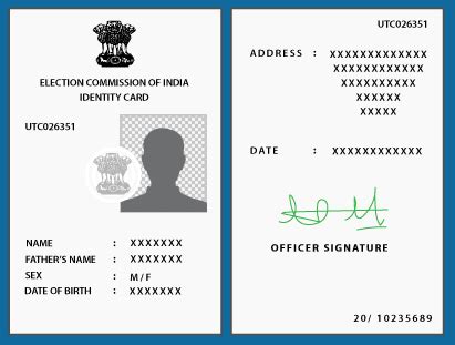 Voter ID Details About Voter ID Card Election Card