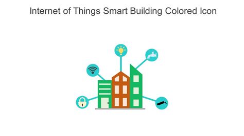 internet of things smart building colored icon in powerpoint pptx png and editable eps format