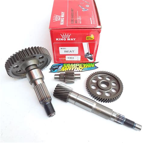 Jual Gigi Gear Gir Rasio Set Komplit 4 Macam As Roda Pully Gir Besar Kecil Beat Scoopy Vario 110