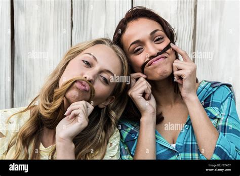 Two Friends Having Fun Stock Photo Alamy