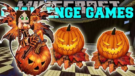 Popularmmos Pat And Jen Minecraft Jen Halloween Challenge Games Lucky