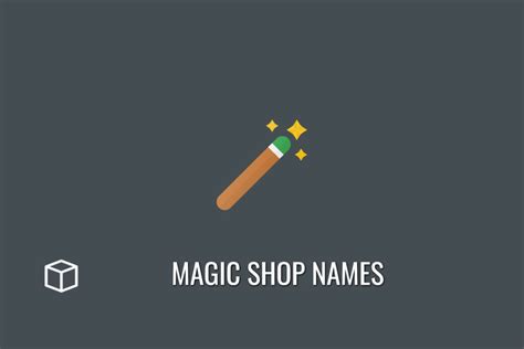 Magic Shop Names To Name Your Business Programming Cube