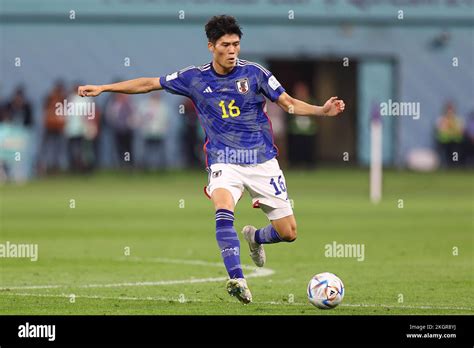 Takehiro Tomiyasu During The Fifa World Cup Qatar 2022 Group E Match