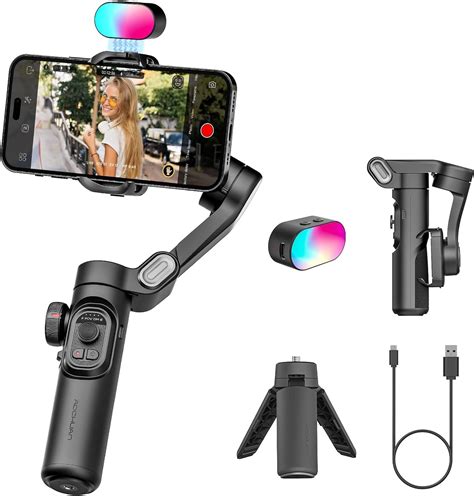 Amazon AOCHUAN 3 Axis Gimbal Stabilizer For Smartphone With RGB