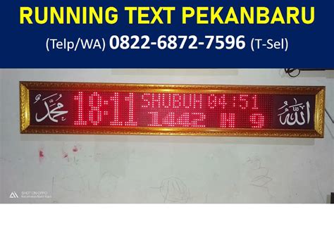 Telp Wa Running Text Bus Pekanbaru By Jual Running