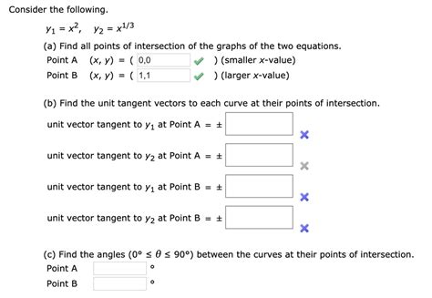 Solved Consider The Following Y1 X2 Y2 L3 A Find All Points Of Intersection Of The