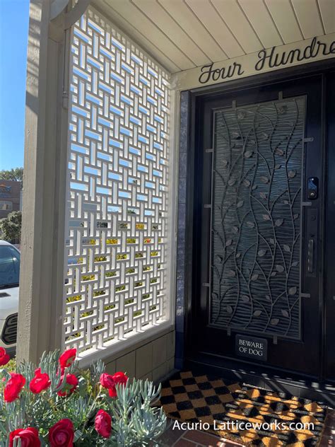 Small Porch Lattice Designs Lattice Interior Walls Are Making A