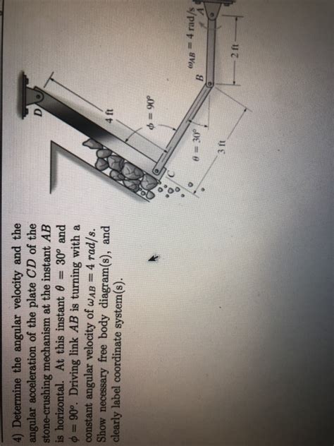 Solved Determine The Angular Velocity And The Angular Chegg Com