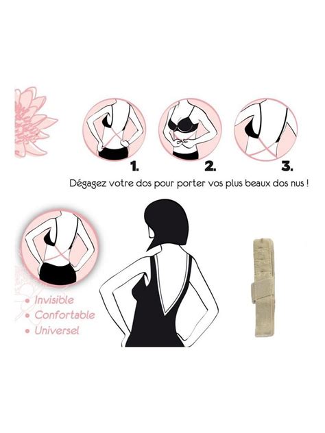 Convertisseur De Soutien Gorge 1 Crochet Pour Effet Dos Nu Beige