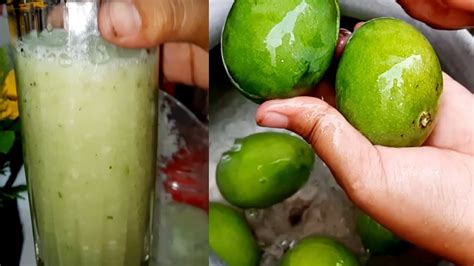 গাছের টাটকা আম দিয়ে জুস Fresh Mango Juice Youtube