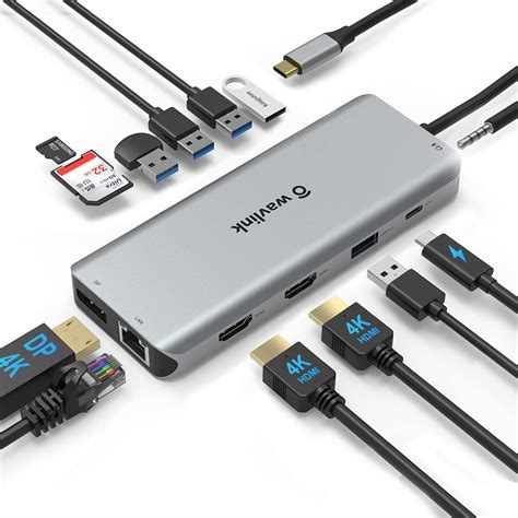 Usb C Docking Station Dual Monitor 13 In 1 Triple Display