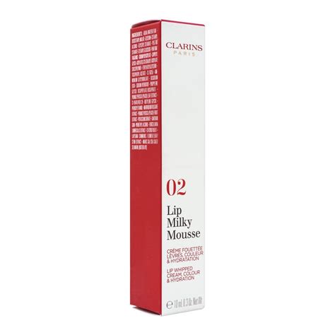 Order Clarins Paris Lip Milky Mousse, 02 Milky Peach Online at Special ...