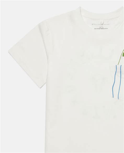 Women 크림 스케이트보드 그래픽 티셔츠 Stella Mccartney Kr