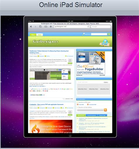 Play With An IPad Right Now Well An Online Simulator For IPad
