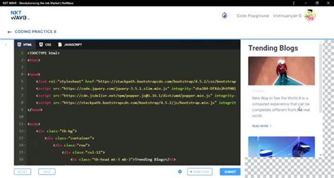 Video Vishnu Priyan On Linkedin Day18 Bootstrap Html Css