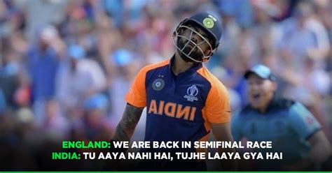 These Tweets And Memes On Indias World Cup Loss To England Are Witty