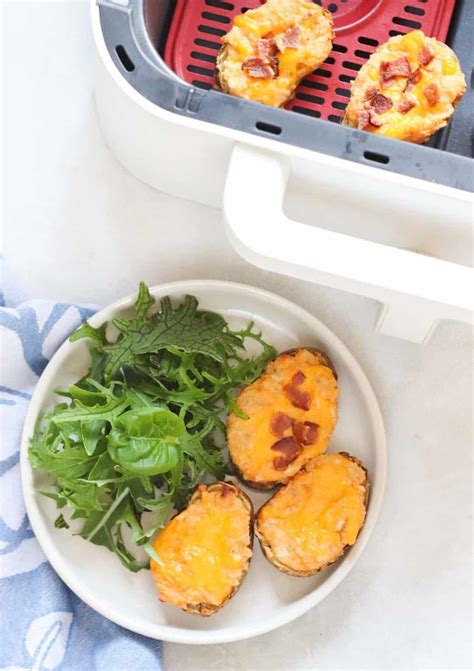 Air Fryer Twice Baked Potatoes Healthy High Protein Side
