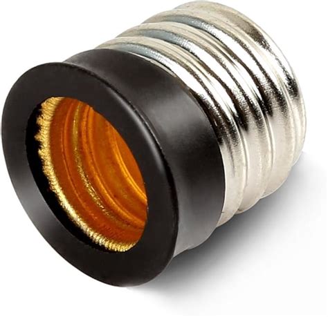 E Simpo 6pcs E17 To E12 Adapter Intermediate E17 To Candelabra E12 Lamp Socket Adapter Lamp
