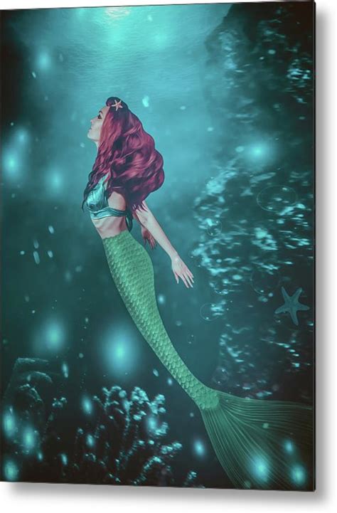 Swimming Mermaid Art