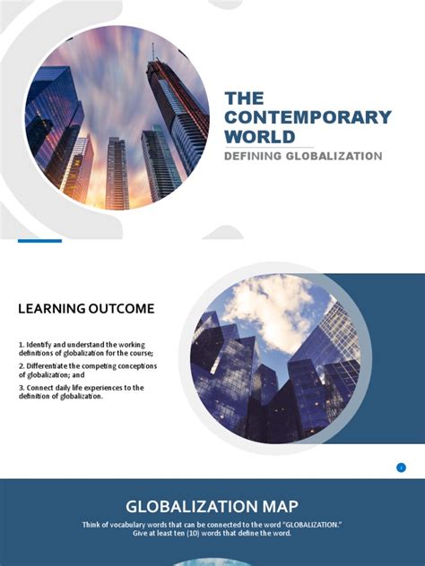 The Contemporary World Defining Globalization Pdf Globalization