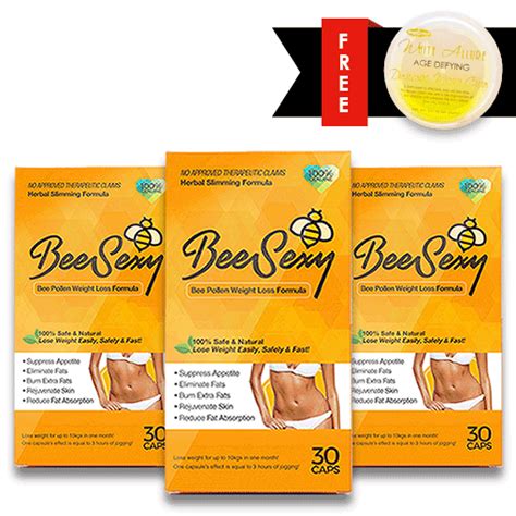 3 Boxes Beesexy 30capsules Slimming Capsules With Free White Allure