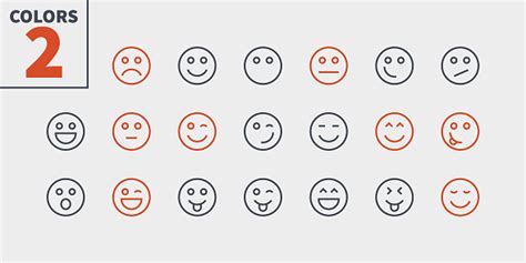 감정을 Ui 픽셀 완벽 한 잘 만들어진 벡터 선 아이콘 48 X 48 웹 그래픽 및 편집 가능한 획 애플 리 케이 션에 대 한 24 X 24 격자에 대 한 준비 간단한