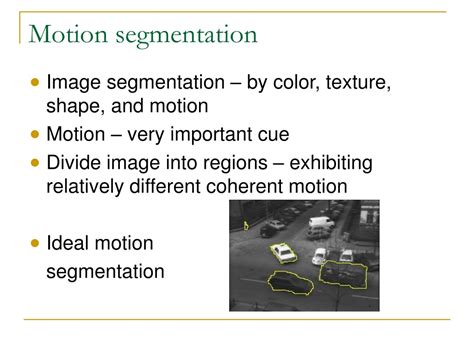 Ppt Motion Segmentation Using Multiway Cuts And Affine Transformations Powerpoint Presentation