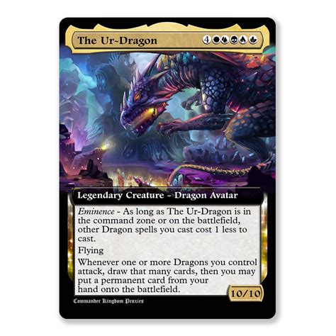 Ur Dragon The Box Topper Custom Mtg Proxy Card