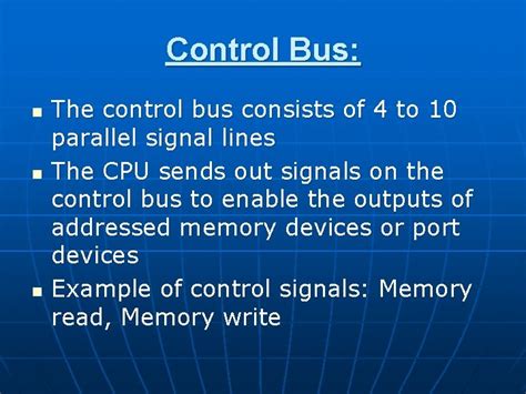Overview Of Microcomputer Structure And Operation Data Bus
