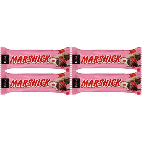 Батончик Soj Marshmallow шоколадный с клубничной начинкой 30 г набор 4 штуки купить на Ozon по