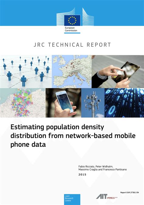 Pdf Estimating Population Density Distribution From Network Based Mobile Phone Data
