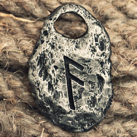 Ansuz Rune Pendant Amulet Etsy