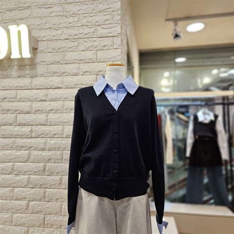 트렌드컬렉션 셔츠배색 가디건 Trck24t51 에누리 가격비교