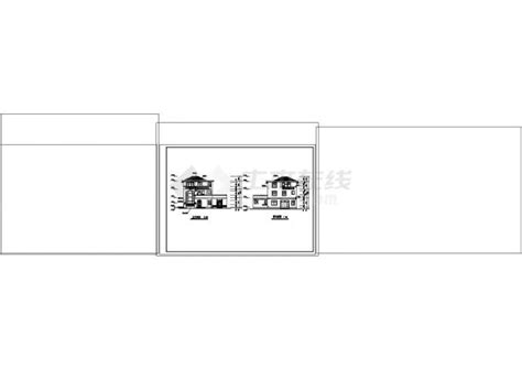 3层l型别墅建筑施工cad图纸设计别墅建筑土木在线