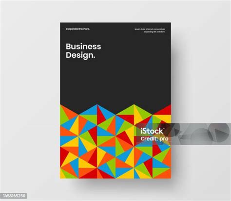 Konsep Desain Vektor Sampul Yang Unik Tata Letak Identitas Perusahaan