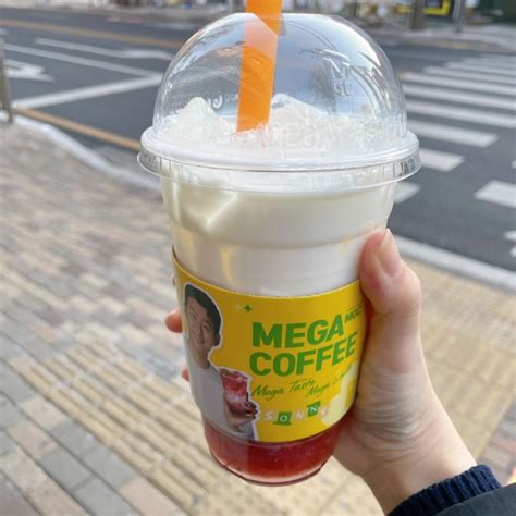 메가커피 메뉴 추천 딸기라떼 신메뉴 네이버 블로그