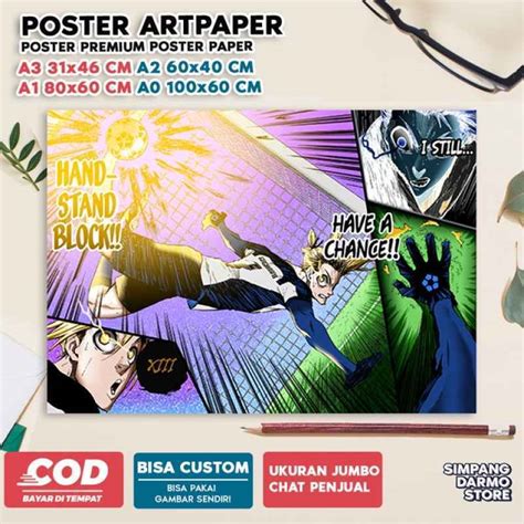 Jual Poster Anime Blue Lock Yoichi Isagi Meguru Bachira Rensuke Hyoma