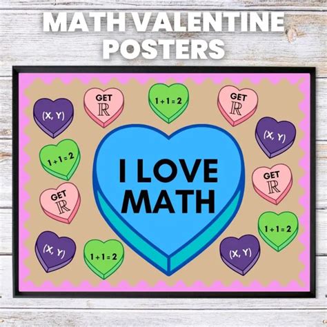 Math Valentine Square Puzzle Math Love Math Valentine Square Puzzle Math Love