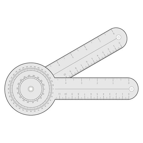 Goniomètre Instrument Vector Mesure Un Angle Ou Permet à Un Objet D