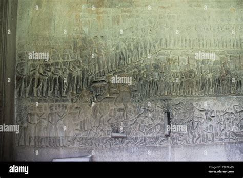 Angkor Wat Bas Reliefs Khmer Temple Reign Of Suryavarman Ii 1113