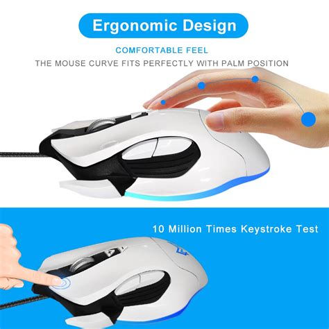 Anmck Wired Gaming Mouse Optical 7 Buttons 160024 Grandado