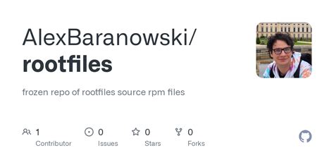 Github Alexbaranowski Rootfiles Frozen Repo Of Rootfiles Source Rpm