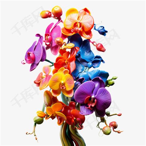 彩塑花朵元素立体免抠图案素材图片免费下载 千库网