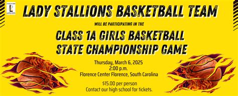Lady Stallions Class A Girls Basketball State Championship Game Lady Stallions State
