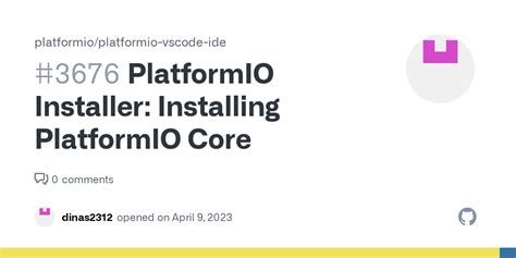 Platformio Installer Installing Platformio Core · Issue 3676
