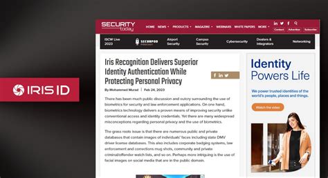 Iris Id Systems Inc On Linkedin Irisrecognition Biometric Authentication